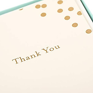 Graphique Box of Thank You Cards, Confetti - Includes 10 Cards with Matching Envelopes and Storage Box, Cute Stationery Made of Durable Heavy Cardstock, Cards Measure 3.25" x 4.75"