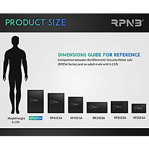 RPNB Deluxe Safe and Lock Box,Money Box,Digital Keypad Safe Box,Steel Alloy Drop Safe, Keypad Lock,Perfect for Home Office Hotel Business Jewelry Gun Cash Use Storage,1.8 Cubic Feet