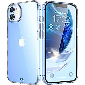 ORIbox for iPhone 12 Mini Case Clear,Translucent Matte case with Soft Edges, Lightweight,iPhone 12 Mini Phone Clear Case for Women Men Girls Boys Kids