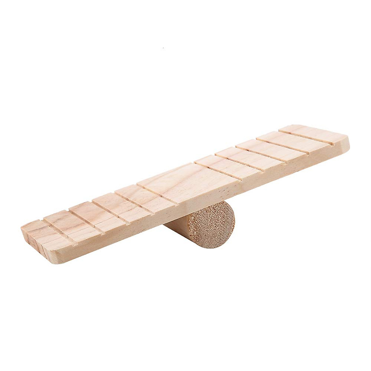 Wooden Seesaw Bridge Toy, Hamster Chew Toys Hamster Wooden Seesaw Climbing Toy, Small Animal Molar Toys Health Fun for Guinea Pigs Chinchillas Gerbils Mice Rats Mouse