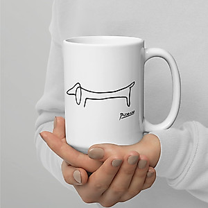 Dog Lump Dachshund Line Art Mug (11oz - 15oz)