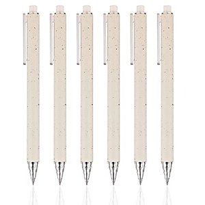 RIANCY 6PACK Cute pen, black gel in pens 0.5mm Fine tip Black Ink fine point Pen Black ink Pens Quick Dry Ink Smooth Writing Pen for note taking Office School art supply