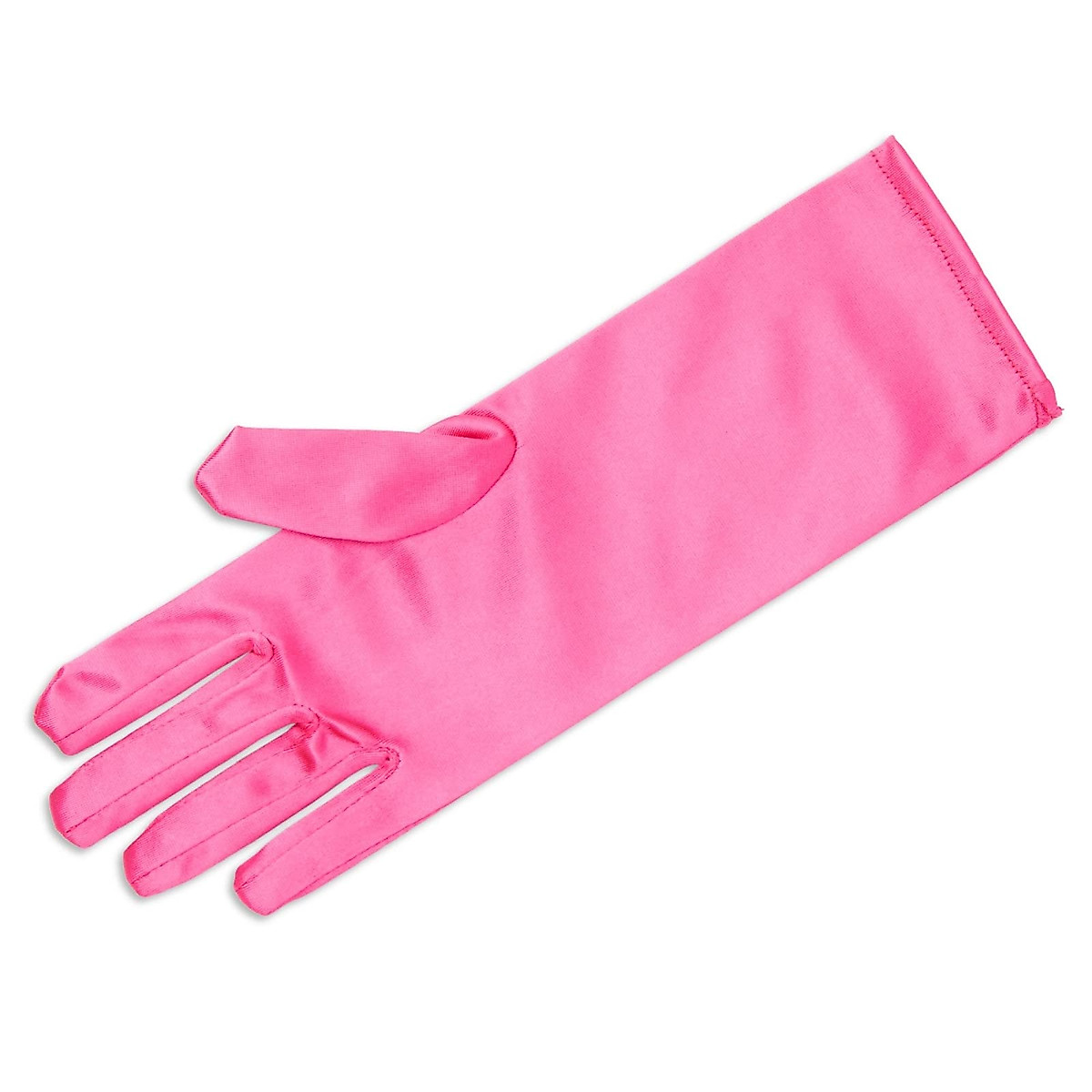 Juvale 4 Pairs of Satin Princess Gloves For Little Girls Dress Up Costumes, Tea Party, Birthday, Wedding, Pageant (4 Colors)