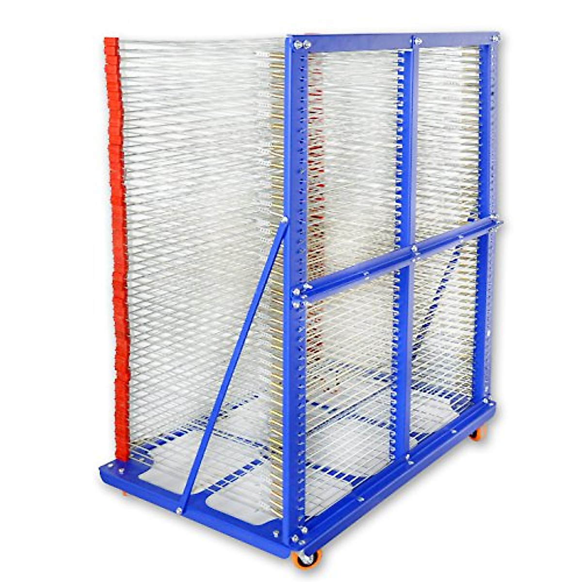 INTBUYING 50 Shelves Art Drying Rack Screen Frame Drying Rack Silk Screen Printing Drying Shelf Movable Painting Drying Rack