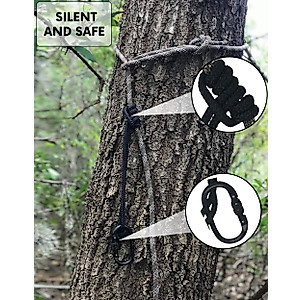 Proven Wild Treestand Safety Rope Lifeline System - 30ft Life Lines for use with Tree Stand Harness. Safety Lifeline Tree Stand Rope. 350 lb Rated Lifeline Rope.