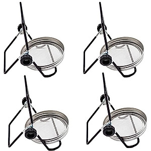 KFUVW Sprouting Jar Germination Kit Accessories, Including Sprouting Lids for Wide Mouth Mason Jar (32 oz)/ Stands