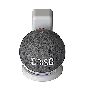 ez-fit Echo Dot Wall Mount Holder,Outlet Wall Mount Holder Stand Hanger for Amazon Alexa Echo Dot 4th Gen Space Saving Accessories Without Messy