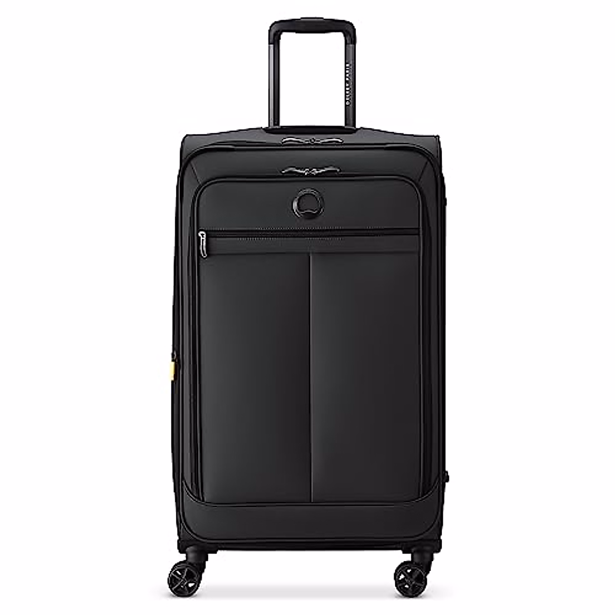 DELSEY Paris Sky Lite Softside Expandable Luggage with Spinner Wheels, Black, Checked-Large 28 Inch