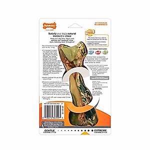 Nylabone Rubber Camo Bone Strong Chew Dog Toy Duck Medium/Wolf (1 Count)