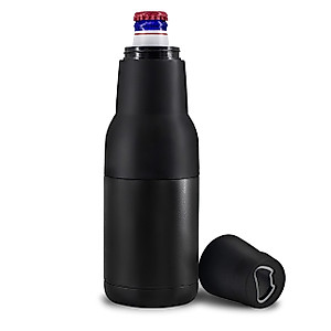 Beer Bottle Insulator Can Cooler 12 oz 304 Stainless Steel 3 in 1 Beer Coozy for Cans Skinny Can Coffee Accessories Beer Cooler Beer Gifts for Men Slim Can Insulated