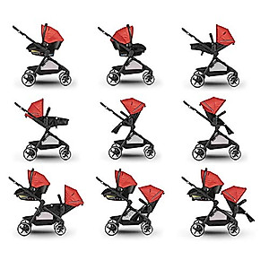 Evenflo Gold Pivot Xpand Travel System Securemax Garnet