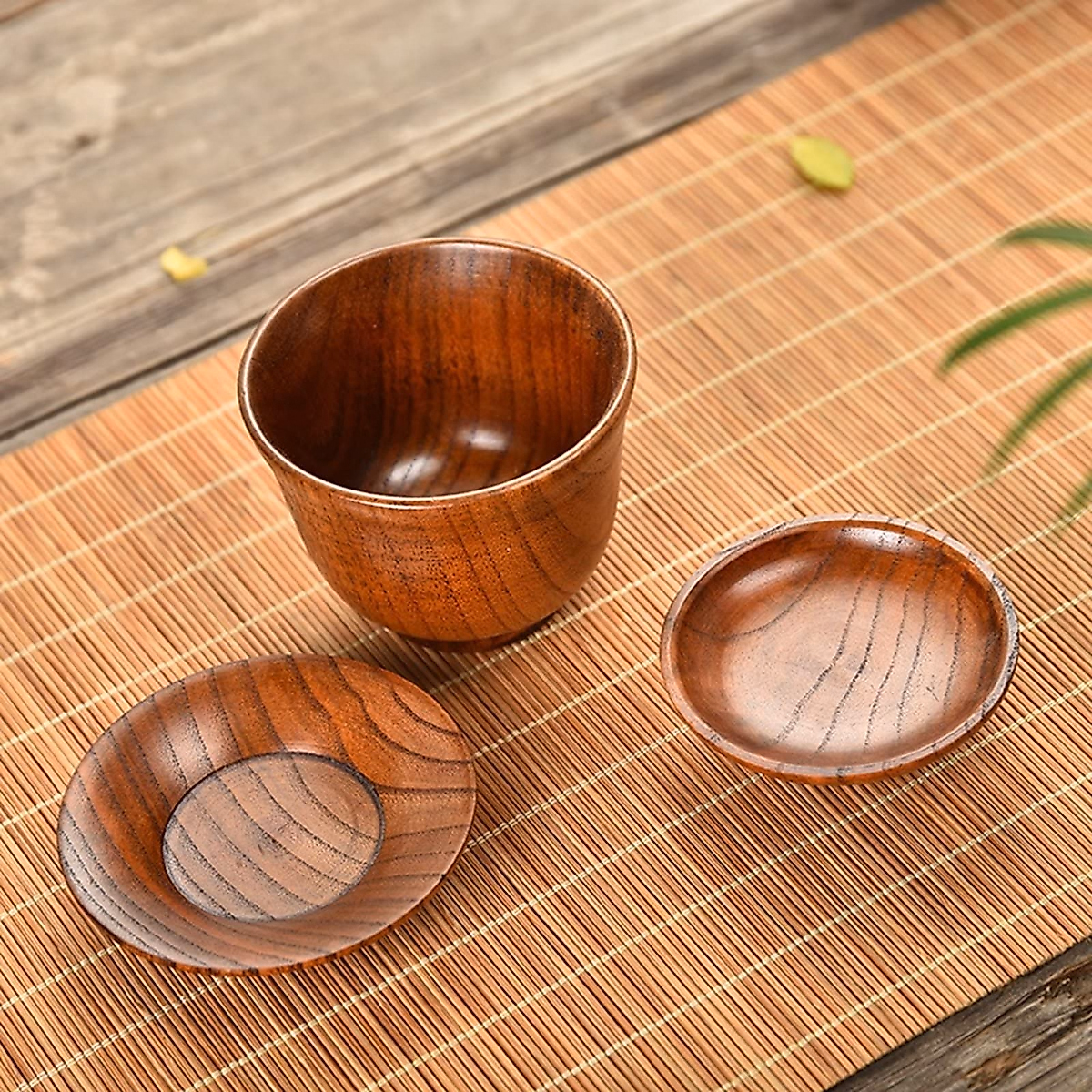 Aritjt Chinese Tea Cup Set,Tea Cup With Tray with 3 Piece Tasting Cup