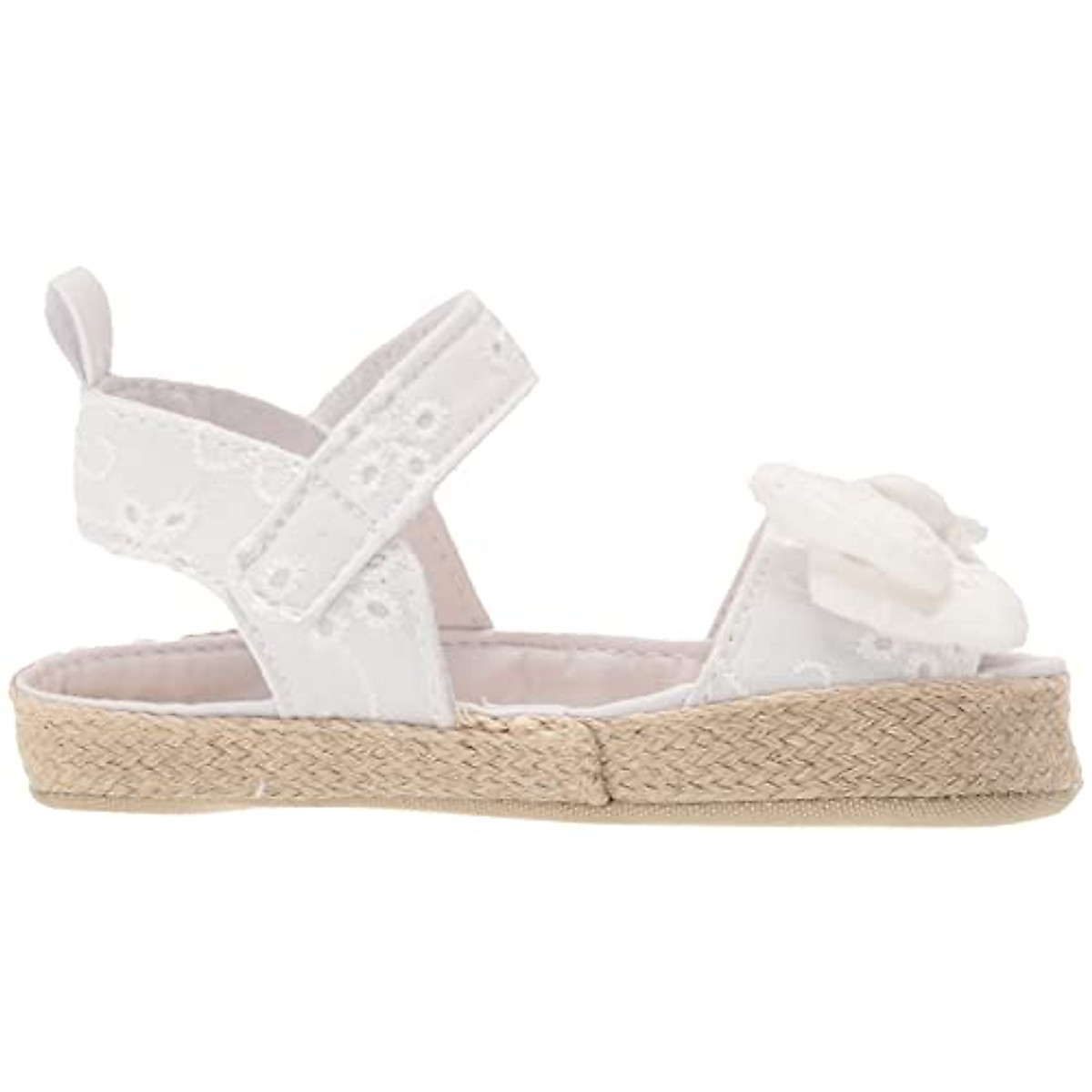 Gerber Baby Girls Espadrille Sandal Crib Shoe, Eyelet, 6 9 Months Infant