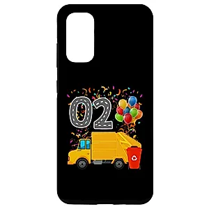 Galaxy S20 Happy O2 Birthday Rear Loader Garbage Truck Case