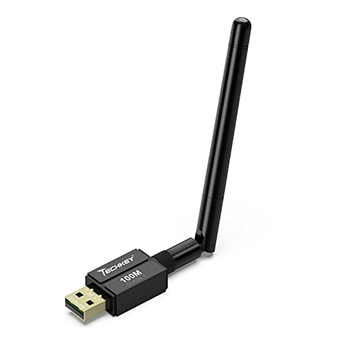 USB Bluetooth Adapter for PC Receiver - Techkey Mini Bluetooth 5.0 EDR Dongle transmitter for Computer Desktop Transfer for Laptop Bluetooth Headset Speaker Keyboard Mouse Printer Windows11/10/8.1/8/7