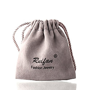 Ruifan Lot of 10 Mix Color Double Jeweled Diamond Eyebrow Piercing Jewelry Curved Barbell with Ball Kit Eyebrow Tragus Lip Ring 16g 16 gauge 8mm (Steel)