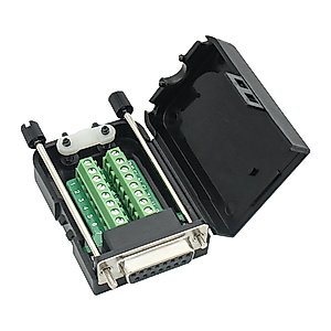 DB15 Breakout Connector Female Adapter 15-pin Port Adapter with Case