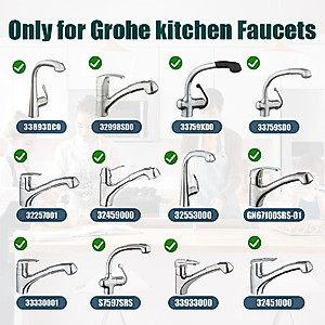 Kitchen Faucet Hose Replacement Parts for Grohe 48293000 Flexible Faucet Hose, Pull-Out Faucet Hose Replacement, Flexible Hose for Pull Out Kitchen Sprayer