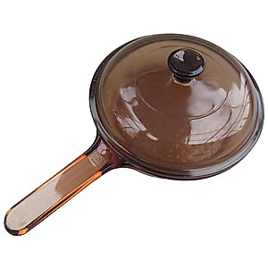 Amber Corning Vision Visionware Small 7 Inch Frying Pan w/ Lid