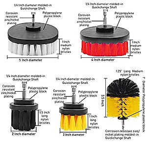 Jaronx 24PCS Car Detailing Drill Brush Kit, Car Detailing Kit, Car Detailing Brush Set (Car Drill Brushes, Car Drill Polishing Pads, Detailing Brushes, Wash Mitt/Sponge, Wire Brushes, Cleaning Gel)…