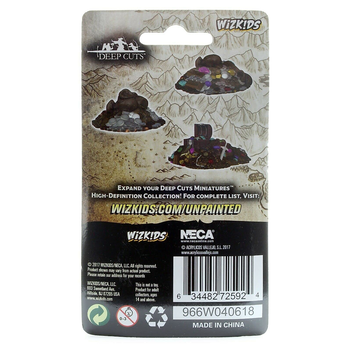 WizKids Deep Cuts Unpainted Miniatures Terrain: Wave 3: Treasure Piles