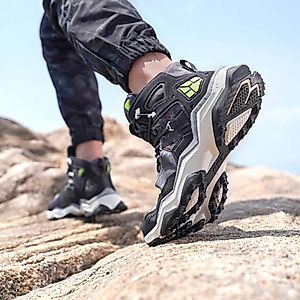 RAX Men's Wild Wolf Waterproof Hiking Boot Outdoor Mid Trekking Shoes(US,13)