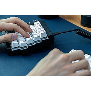 Mistel MD600RGB v3 60% Split Mechanical Keyboard, Two Tone PBT Double Shot Keycaps, Programmable Macro Support, USB to Type-C, Windows and Mac OS, Cherry MX Brown Switch