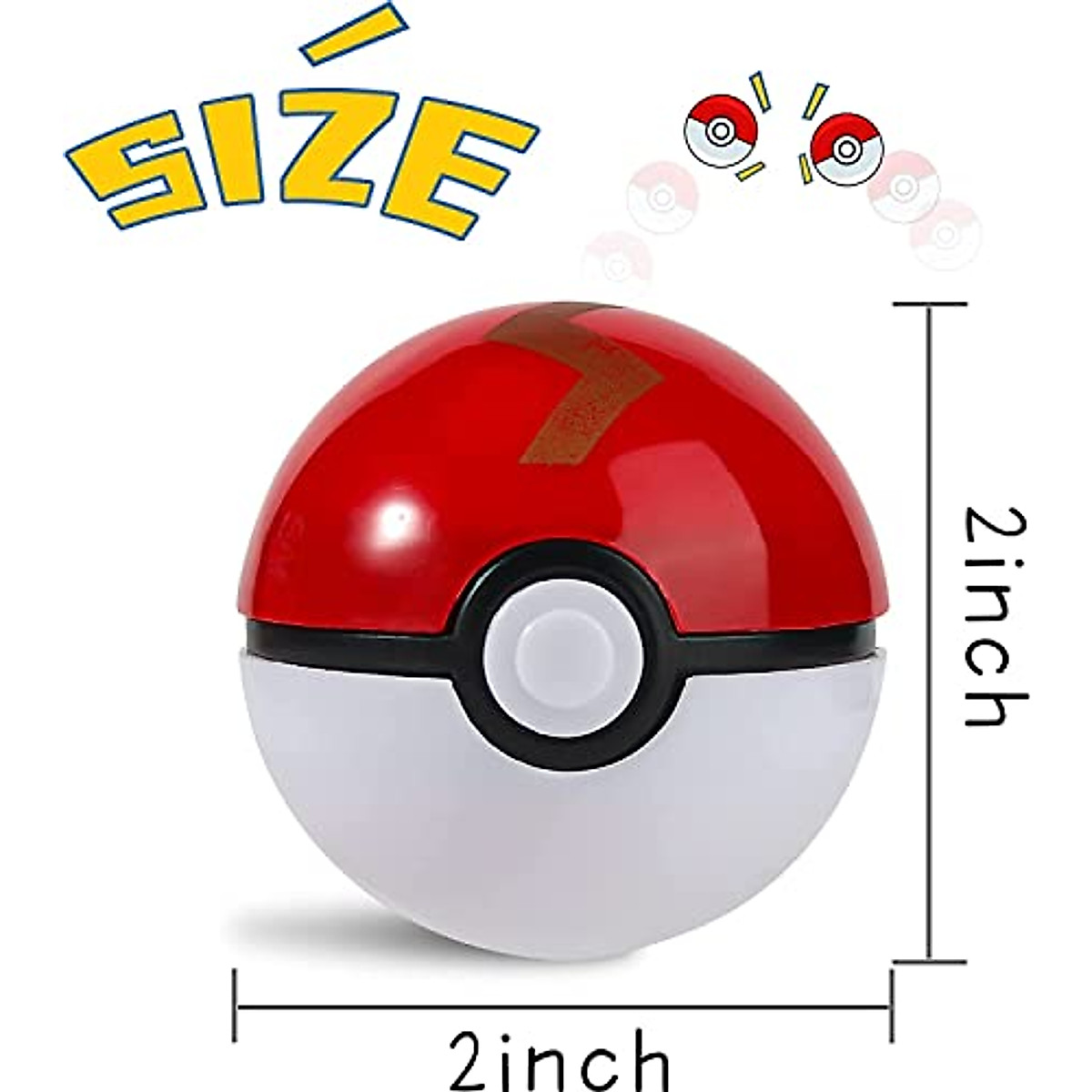 12Po-keballpcs Ball Super Fighting Toys Set Po-keball Action Figures Collection Pocket Monster Action Figure for Children's Toy Birthday Party Gift Idea Toy