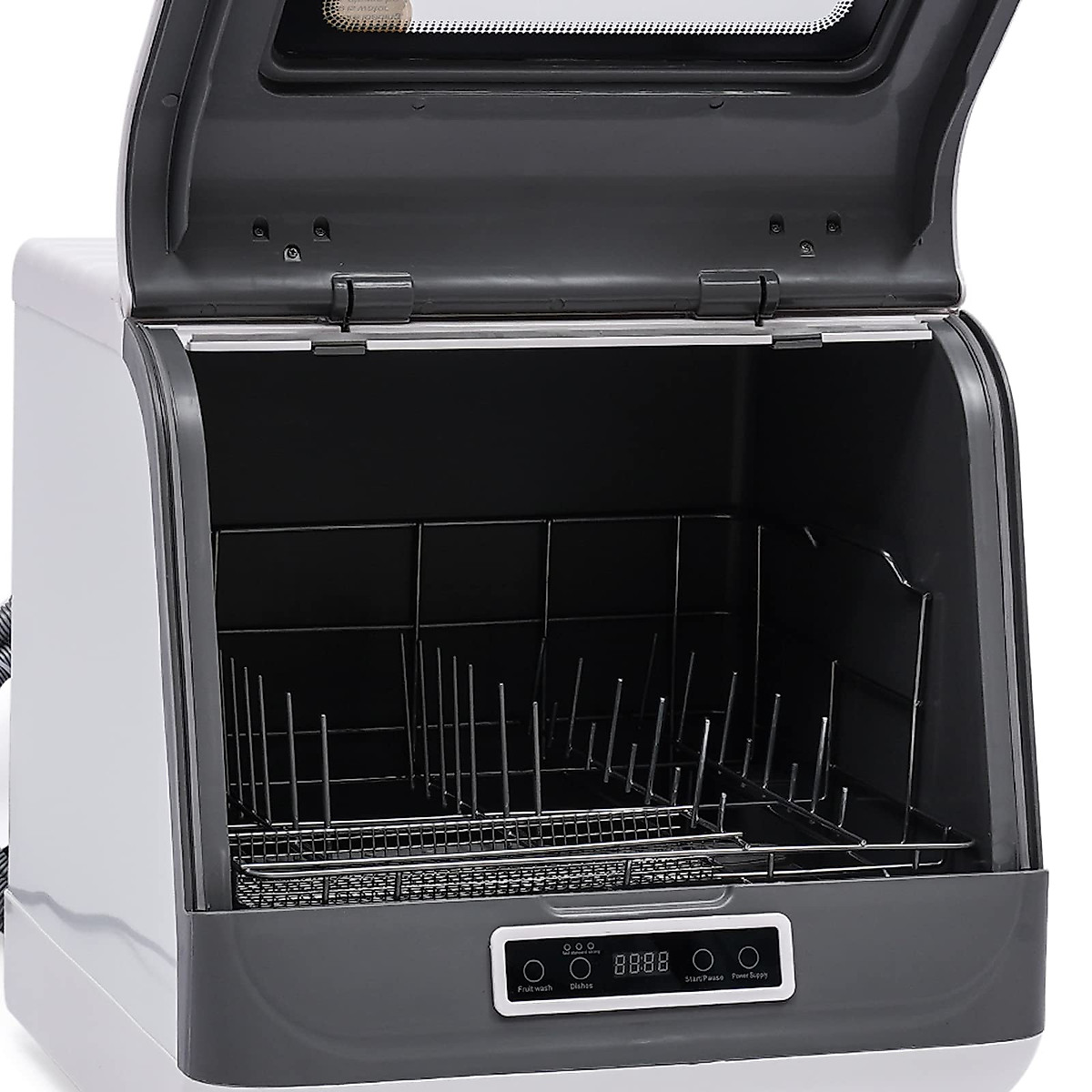 Countertop Dishwasher 3 Washing Program Programs Portable Dishwasher With 8-Liter Built-in Water Tank Mini Dishwasher for Small Sized Houses & Apartments & Dorms & Boats & Campers/RVS