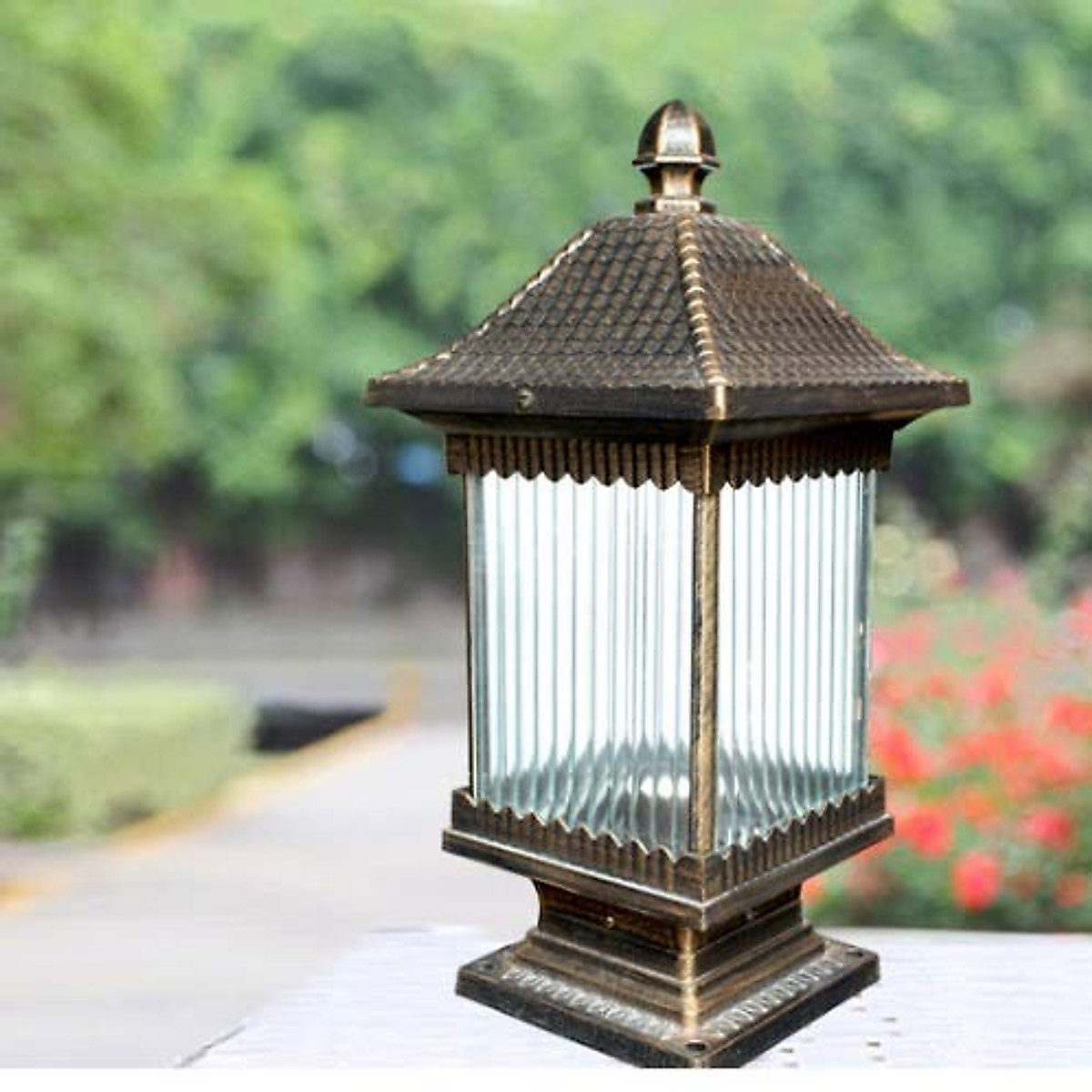 SPNEC Creative Outdoor Waterproof Courtyard Gate Wall Landscape Garden Home Villa Column Head Lamp