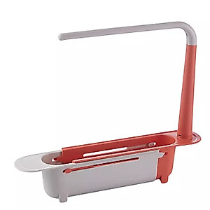 GreatAM Kitchen Sink Organizer Storage Basket Accessory (Black)