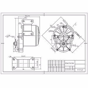 HENHAIY 24V Electric Bike Drive Motor Kit, Electric Bike Conversion Kit Thumb Kit, Mountain E-Bike Conversion Thumb Kit, DIY Electric Bicycle for Hub Diameter Less Than 36MM