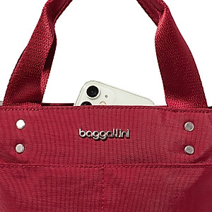 Baggallini Women's Mini Carryall Tote, Ruby Red