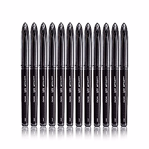 Uni-Ball AIR Micro - 0.5mm Fine Rollerball - Pack of 12 - Black