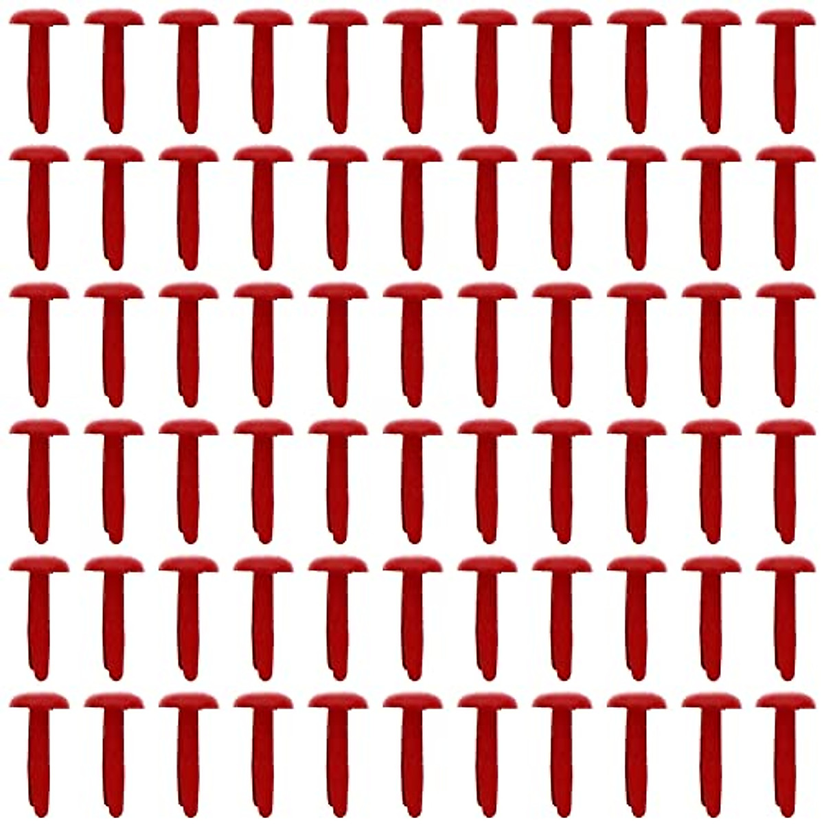 ARTIBETTER 200pcs Mini Brads Iron Metal Brad Paper Fastener for Scrapbooking Craft DIY Paper Red