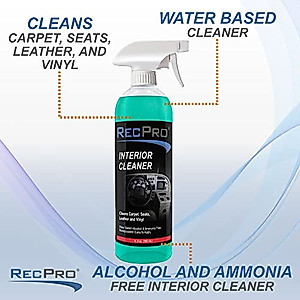 RecPro RV Interior Cleaner | Furniture Cleaner, Seat Cleaner, Fabric Cleaner | Cleans Carpets, Seats, Leather, Upholstery and Vinyl (Interior Cleaner Only)