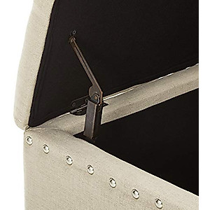 Christopher Knight Home Tatiana Fabric Storage Ottoman, Wheat