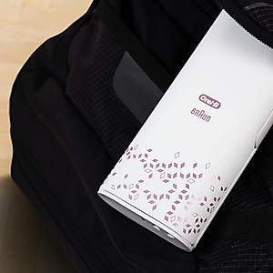 Oral-B Genius Series Travel Toothbrush Kit with Charging Function for 1 Handpiece and 2 Toothbrush Heads | Set Includes Travel Case and US-Charging Cable (Rose Gold)