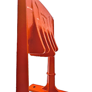 Hi Flame Cast Steel Firewood Kindling Splitter for Wood Stove Fireplace and Fire Pits Splitting Wedge Manual Log Splitter Wedge (Orange)