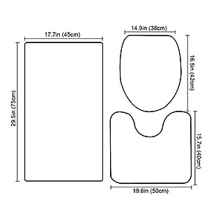 DOATS 4Pcs Funny Cat Shower Curtain Set, Cartoon Lovely Cat Shower Curtain Set with 12 Hooks, Machine Washable Bathroom Decor for Kids (1,47.2x70.8in)