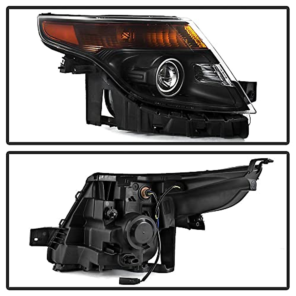 ACANII - For 2011 2012 2013 2014 2015 Ford Explorer Halogen Headlights Headlamps Driver + Passenger Side