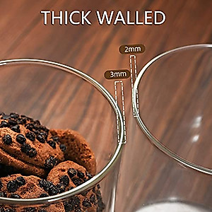 umieo 50oz (1400ml) Glass Jar with Lid Airtight Food Storage Container Bamboo Large Clear Canisters Hold Coffee Beans Candy Nuts Sugar