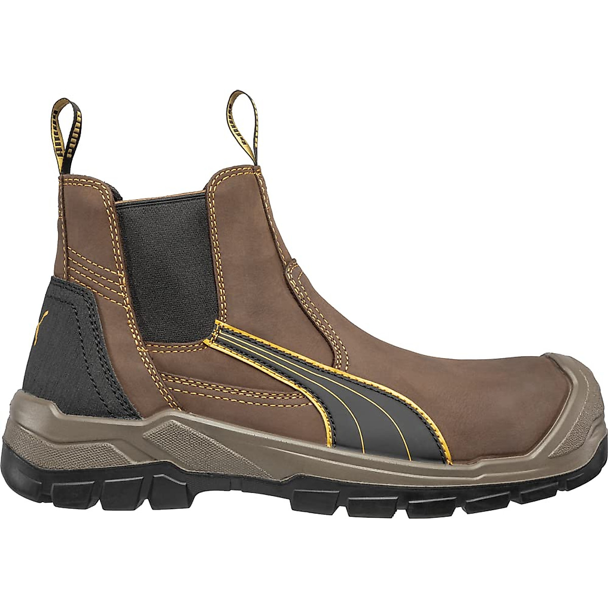 PUMA Men's Tanami Brown Mid Industrial Shoe, 9.5