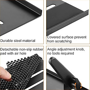 Bracwiser No Drill TV Top Shelf 24 inch Wide Monitor Top Mounting Bracket Platform Holds Speaker, AV Receiver, Media Box, Game Console and More