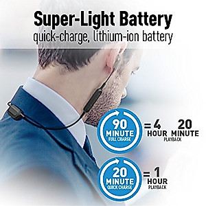 Panasonic Bluetooth Earbud Headphones with Microphone, Call/Volume Controller and Quick Charge Function - RP-HJE120B-W - in-Ear Headphones (White)