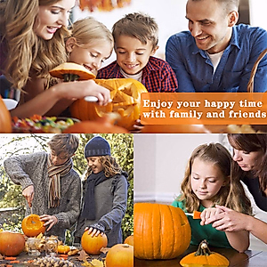 Sunwuun Halloween Pumpkin Carving Kit, 5 Piece tainless Steel Pumpkin Tools, Sturdy Pumpkin Carving Tool Kit for Kids