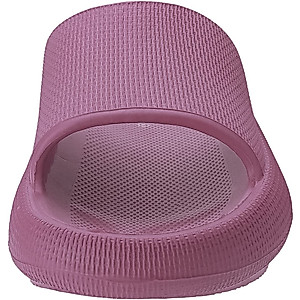Joomra Shower Slippers for Women Foam Pillow House Shower Bath Bathroom Home Platform Sandals Slipers Cushion Slides for Ladies Female Sandles Fuchsia 39-40
