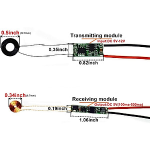 Wireless charging 8.7mm Coil 300mA Power Charger 5V Output (8.7mm Coil 300mA)