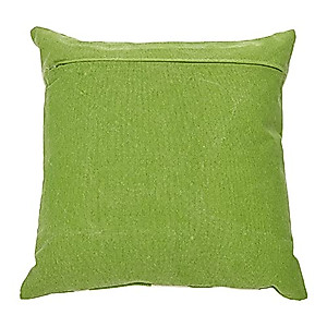 Creative Co-Op Cotton Canvas Printed Embroidery Pillow, 20" L x 20" W x 2" H, Multicolor