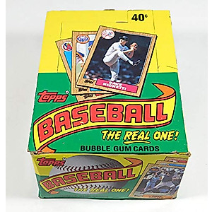 Topps 1987 Baseball Wax Pack Trading Card Box (36 Packs) Possible Rookie Cards Including Barry Bonds, Rafael Palmeiro and Barry Larkin